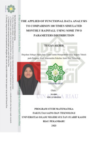 The Applied of Functional Data Analysis to Comparison 100 Times Simulated Monthly Rainfall Using ...